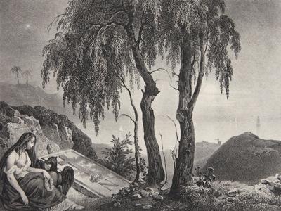 'The Shadow of Napoleon Visiting His Tomb, View of Saint Helena' Giclee ...