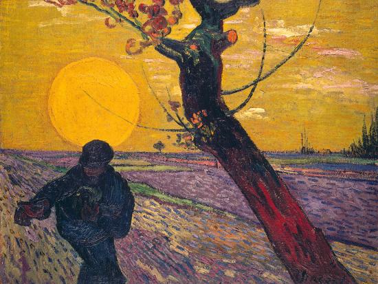 The Sower at Sunset, 1888 Giclee Print by Vincent van Gogh | Art.com
