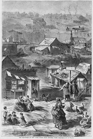 The Squatters of New York, Scene Near Central Park Giclee Print | Art.com