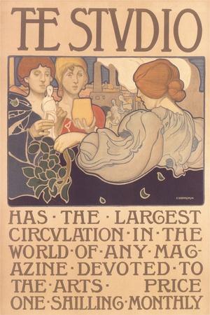 'The Studio Magazine Cover' Art Print | Art.com