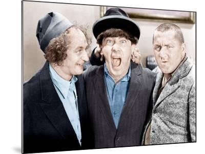 The Three Stooges, from left: Larry Fine, Moe Howard, Curly Howard, ca ...