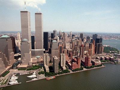 'The Twin Towers of the World Trade Center Rise Above the New York ...