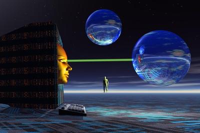 'The Universe of Cyberspace' Art Print | Art.com