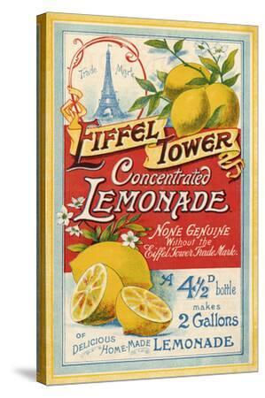 'Eiffel Tower Concentrated Lemonade, 1900' Stretched Canvas Print - The ...