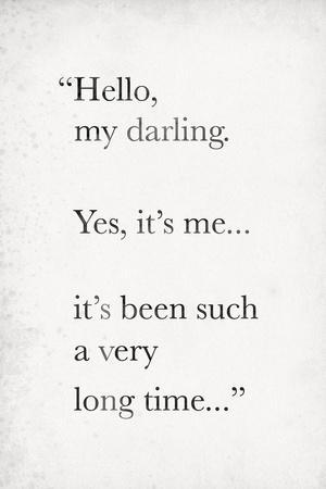 Hello My Darling Giclee Print - The Vintage Collection | Art.com