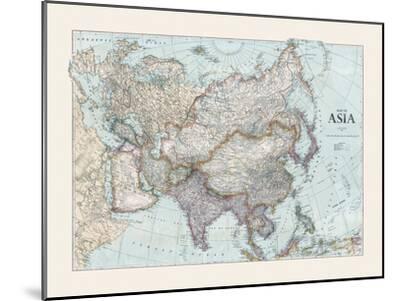 Map of Asia Mounted Giclee Print - The Vintage Collection | Art.com