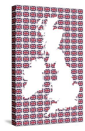 'Union Flags I' Stretched Canvas Print - The Vintage Collection | Art.com