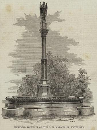 'The Waterford Memorial Fountain at Ford, Wooler' Giclee Print | Art.com