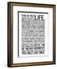 'This Is Your Life Motivational Poster' Art Print | Art.com