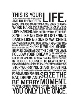 'This Is Your Life' Art Print | Art.com