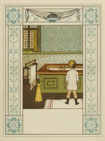 Two Victorian brothers in the bathroom Giclee Print - Thomas Crane ...