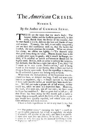 'Thomas Paine: the Crisis' Giclee Print | Art.com