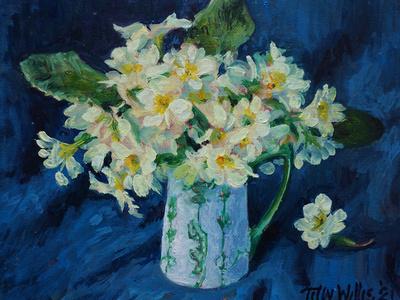 'Primroses 2021 (oil)' Giclee Print - Tilly Willis | Art.com
