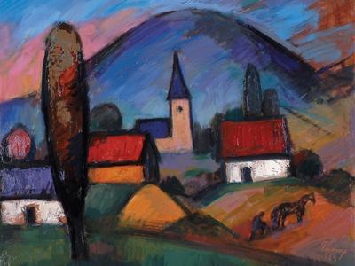 'Tiny Village, 1963' Giclee Print - Emil Parrag | Art.com