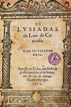 Title Page of Lusiads, 1572, Epic Poem by Luis Vaz De Camoes Giclee ...