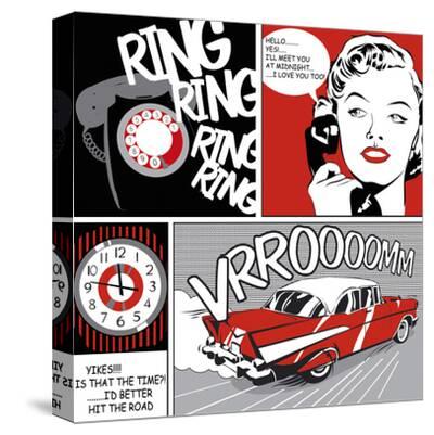 'Comic Strip I' Stretched Canvas Print - Tom Frazier | Art.com