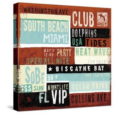 'Miami' Stretched Canvas Print - Tom Frazier | Art.com