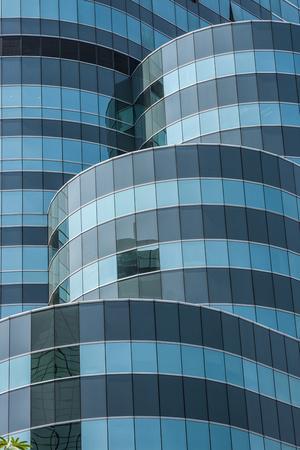 Thailand, Bangkok. Modern office building close-up. Photographic Print ...