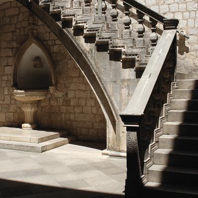 Cloister - Fountain Giclee Print - Tony Koukos | Art.com