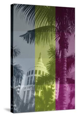 'Deco Beach III' Stretched Canvas Print - Tony Koukos | Art.com