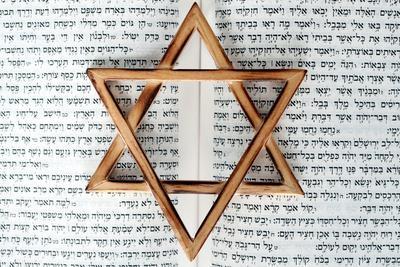 Torah and Star of David. Two Symbols of Judaism. (Photo) Giclee Print ...