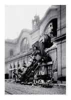 'Train Accident at the Gare Montparnasse, Paris, 1895' Art Print | Art.com
