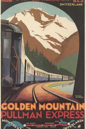 'Travel Poster for Swiss Trains' Art Print | Art.com