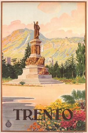 'Travel Poster for Trento' Art Print | Art.com
