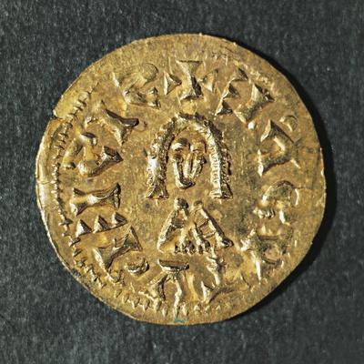 'Triens of Recared I, King of Visigoths in Spain, Verso, Visigothic ...