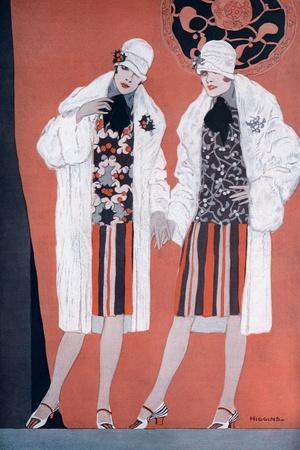 Two Fashionable Flapper Girls Art Print | Art.com