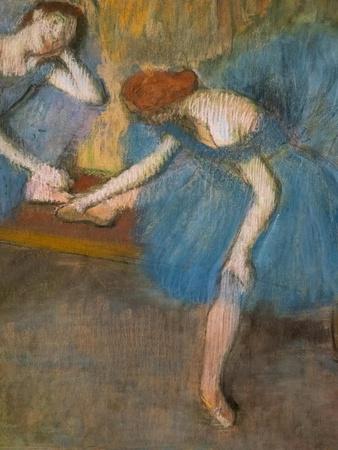 'Two resting dancers (also known as “Blue dancers”) (detail). Around ...
