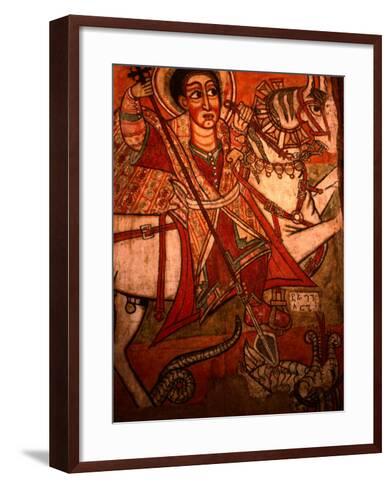 Detail of Wall Painting in Church, Ethiopia Photographic Print by ...
