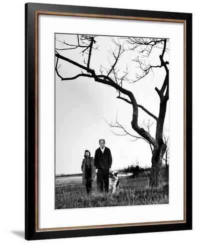 Painter Jackson Pollock Walking in Field with Wife Lee Krasner ...