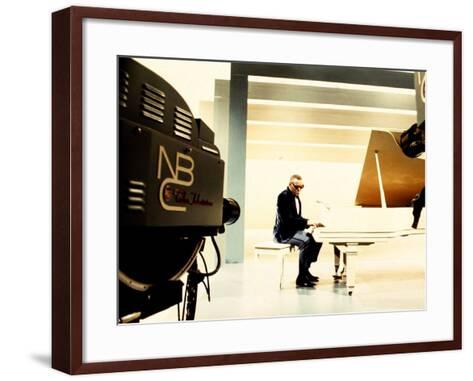 Ray Charles Recording for NBC Photo by | Art.com