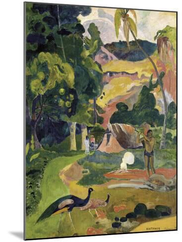 Matamoe or Landscape with Peacocks Art Print by Paul Gauguin | Art.com