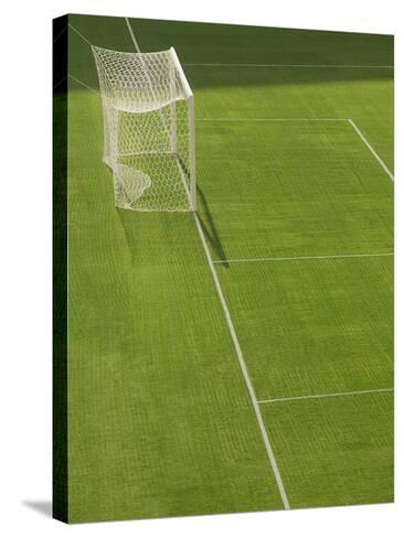 Goal and Net on Empty Soccer Field Photographic Print by David Madison ...