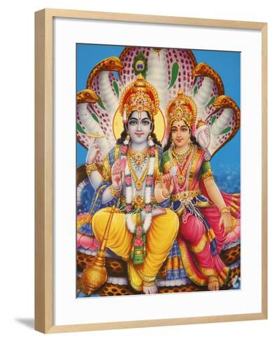 Picture of Hindu Gods Visnu and Lakshmi, India, Asia Photographic Print ...
