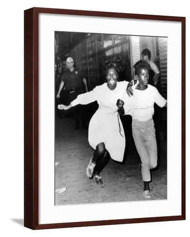 Two Young African Americans Girls, Screaming During Riots in Bedford ...