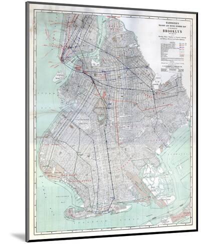 Brooklyn 1920 Transit Map Giclee Print by | Art.com