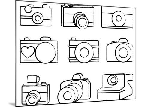 Hand Drawn Set Of Cameras Art Print by Pink Pueblo | Art.com