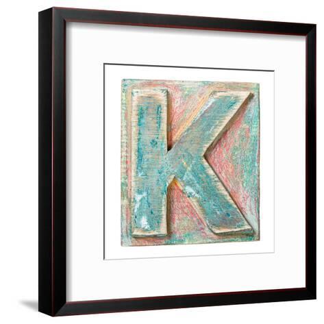Wooden Alphabet Block, Letter K Art Print by donatas1205 | Art.com