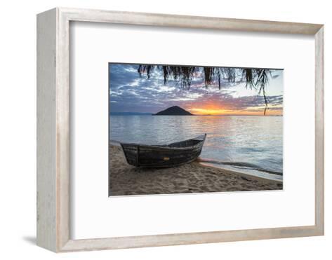 Fishing Boat at Sunset at Cape Malcear, Lake Malawi, Malawi, Africa ...