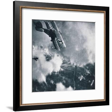 Aerial Combat on the Western Front, WWI Photogravure Photographic Print ...