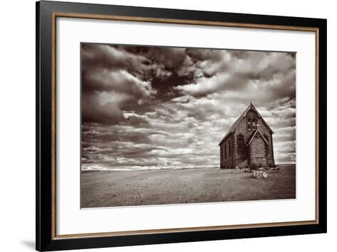 Abandoned Church in the Desert, with Stormy Skies Photographic Print by ...