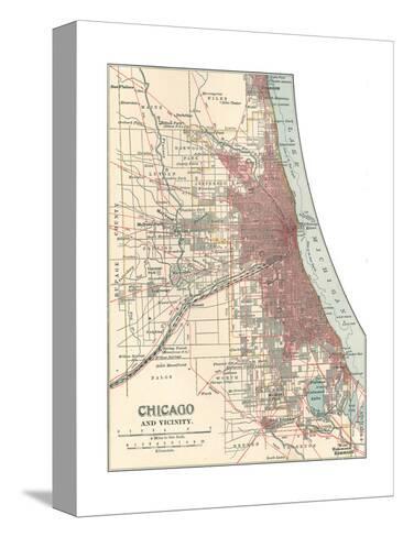 Map of Chicago (C. 1900), Maps Giclee Print by Encyclopaedia Britannica ...