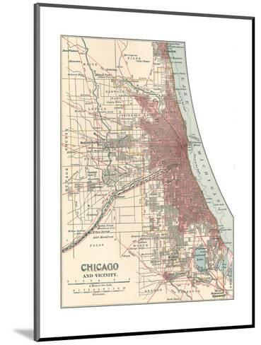 Map of Chicago (C. 1900), Maps Giclee Print by Encyclopaedia Britannica ...