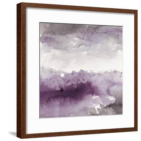 Midnight at the Lake II Amethyst and Grey Art Print by Mike Schick ...