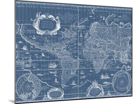 Blueprint World Map Art Print by Willem Blaeu | Art.com