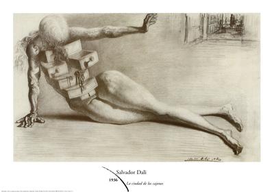 'The City of the Drawers' Art Print - Salvador Dalí | Art.com