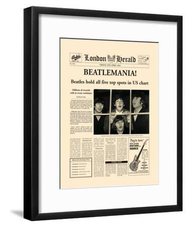 Beatlemania! Art Print by The Vintage Collection | Art.com